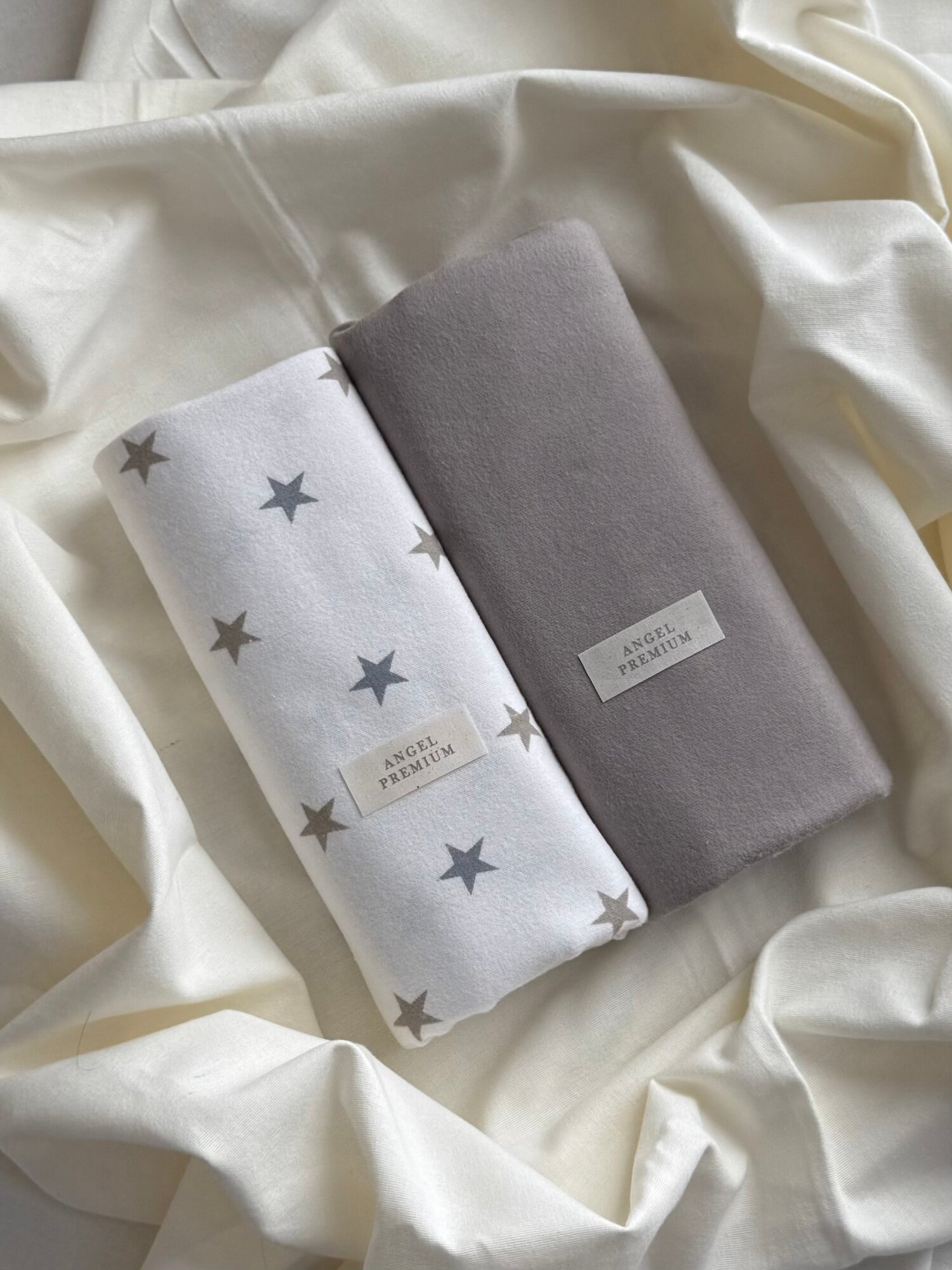 Комплект больших фланелевых пеленок ANGEL PREMIUM 100х120