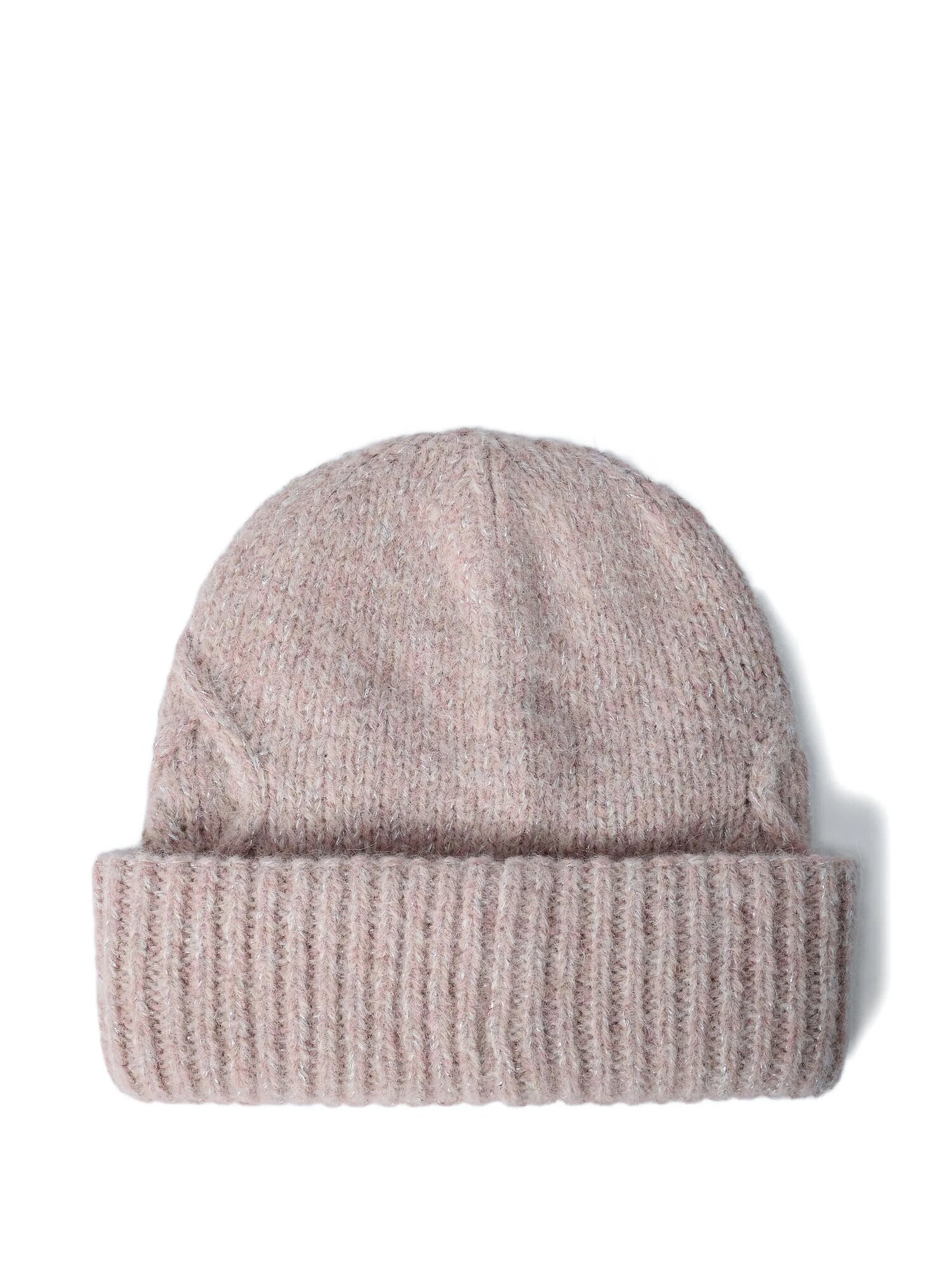 Шапка Moncler Logo motif beanie hat для женщин, размер OneSize, розовый — фото 1