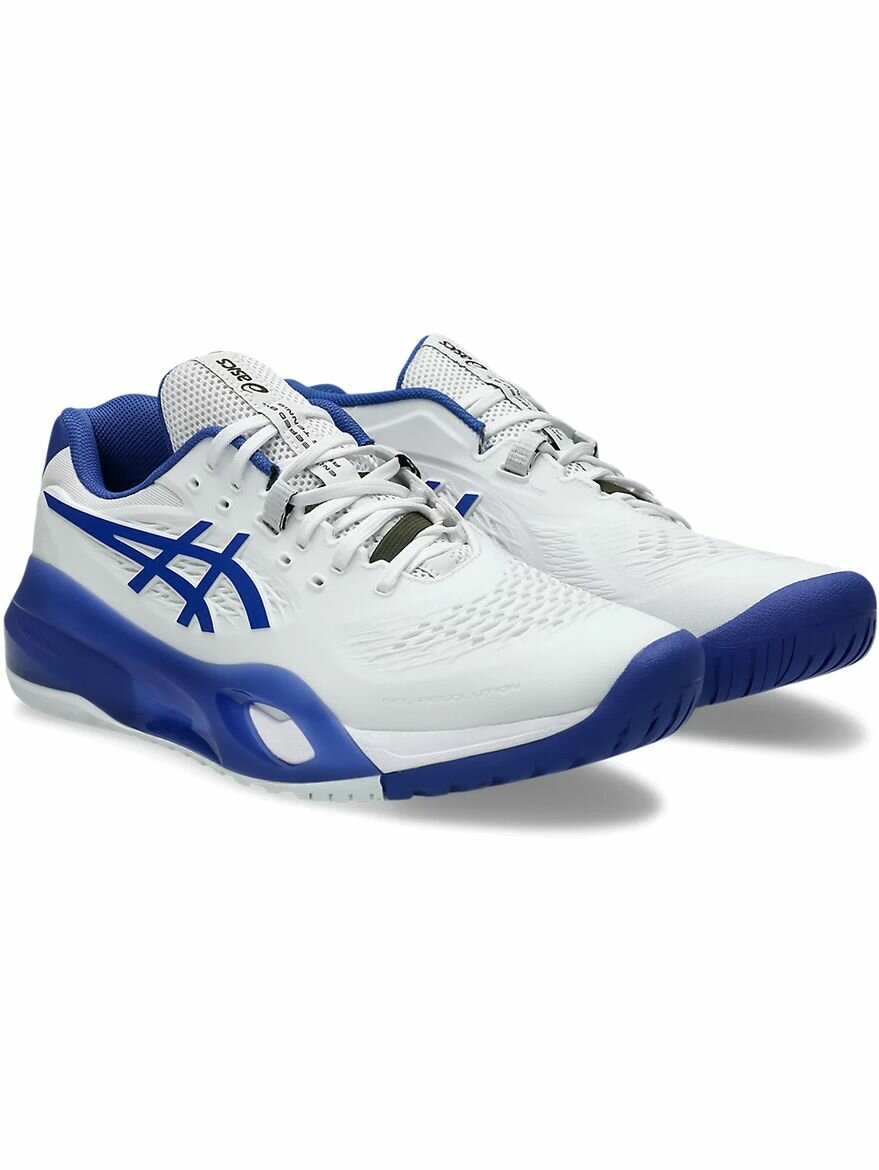 Кроссовки ASICS GEL-RESOLUTION X, полнота F (EU)/ на среднюю стопу, размер 12 US, белый, синий — фото 1