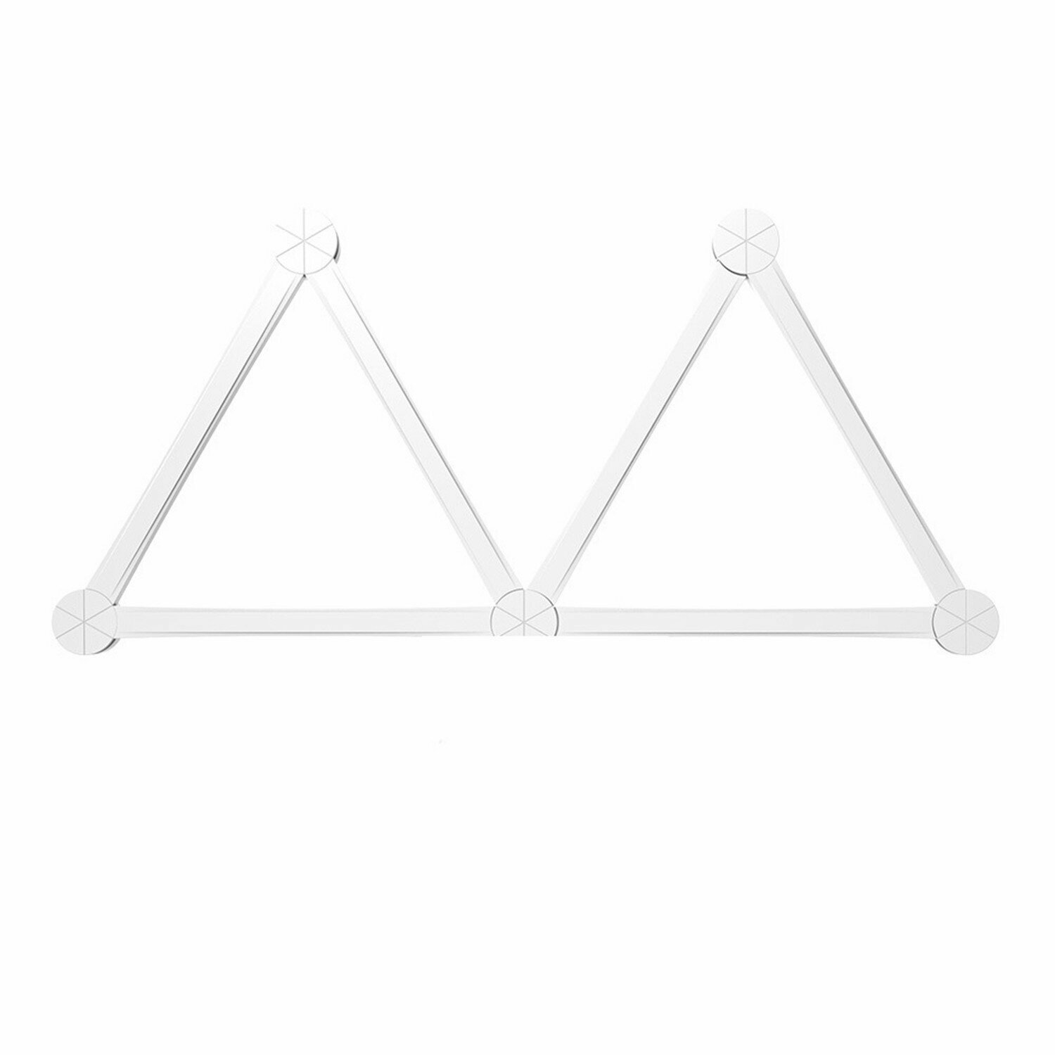 Smart BlueTooth RGB LED Wall Light Lines, Cool white + Color Dimmable LED Splicing Lamp Lines, Music Sync LED Home Wall Decor Light Bars, 6-Section Splicing Plug Wall Lights RGB Wall Lamps (6 Lines, White)