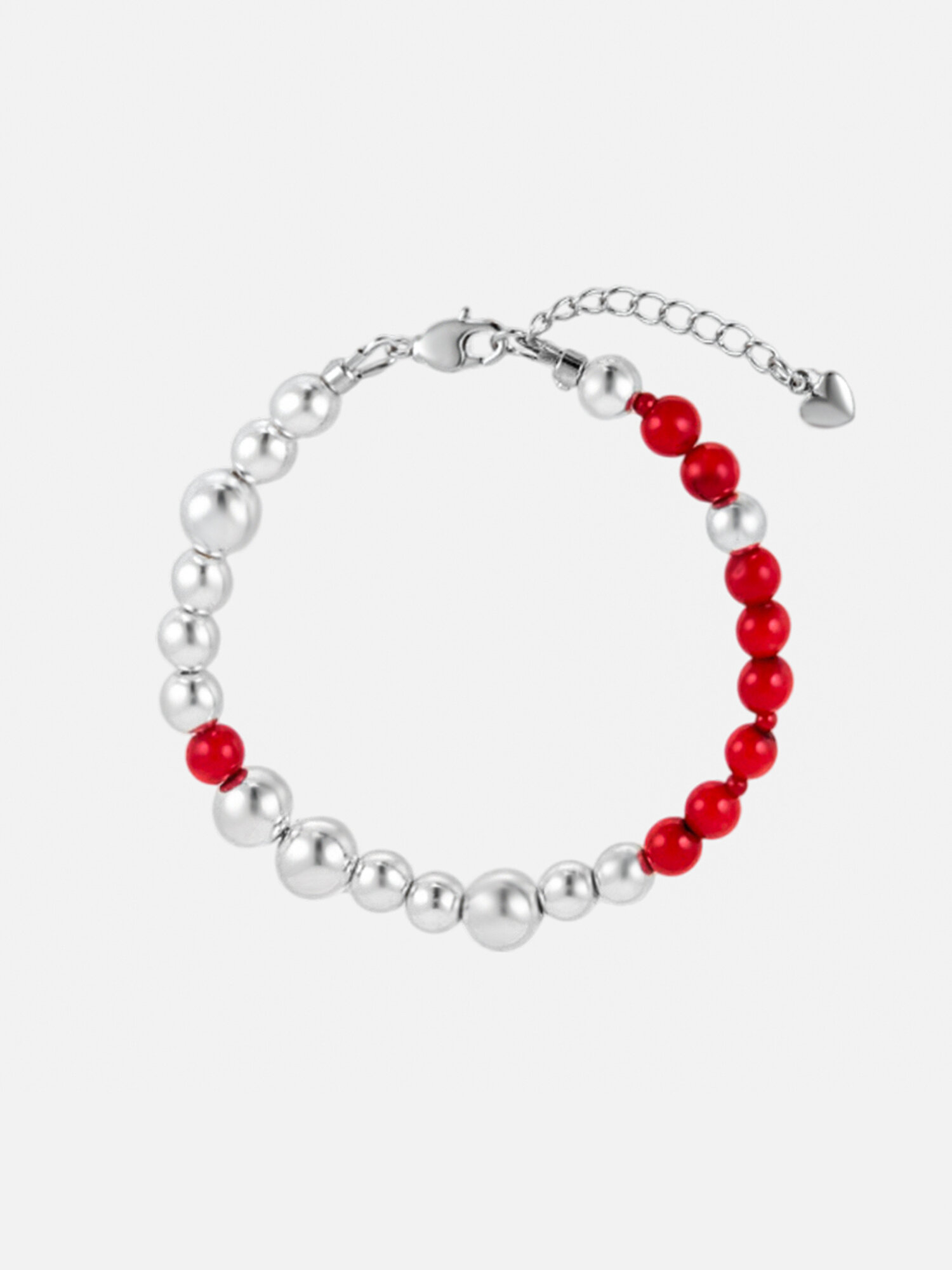 Эластичный браслет, коралл прессованный