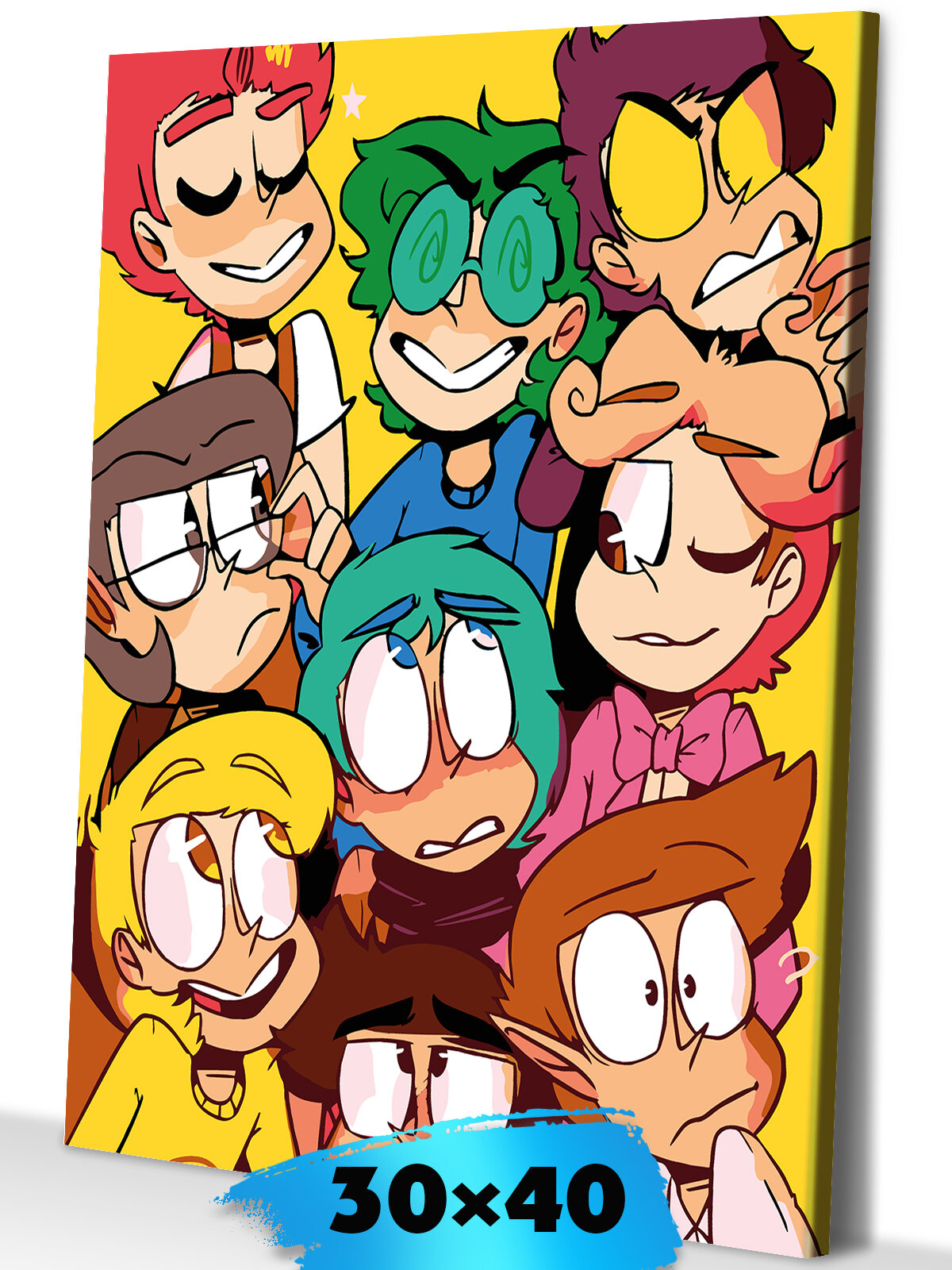 Картина по номерам на холсте для детей 30х40 13 карт Земля Королей Р4303