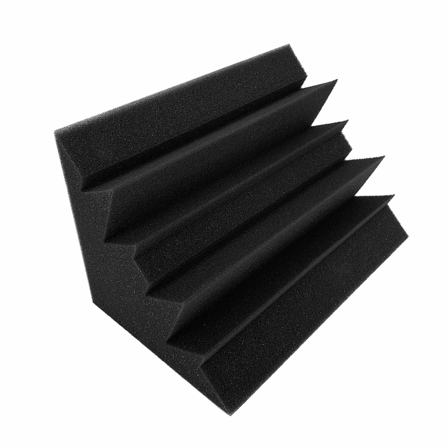 6pcs Пена Звукозащитная для Записи Звук ИЗОляция Губка Стена Торможение Инструмент Черный 240*120*120mm