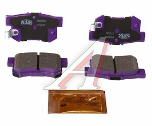 Колодки тормозные задние для HONDA Accord, 4 шт, NIBK, дисковые, фиолетовый