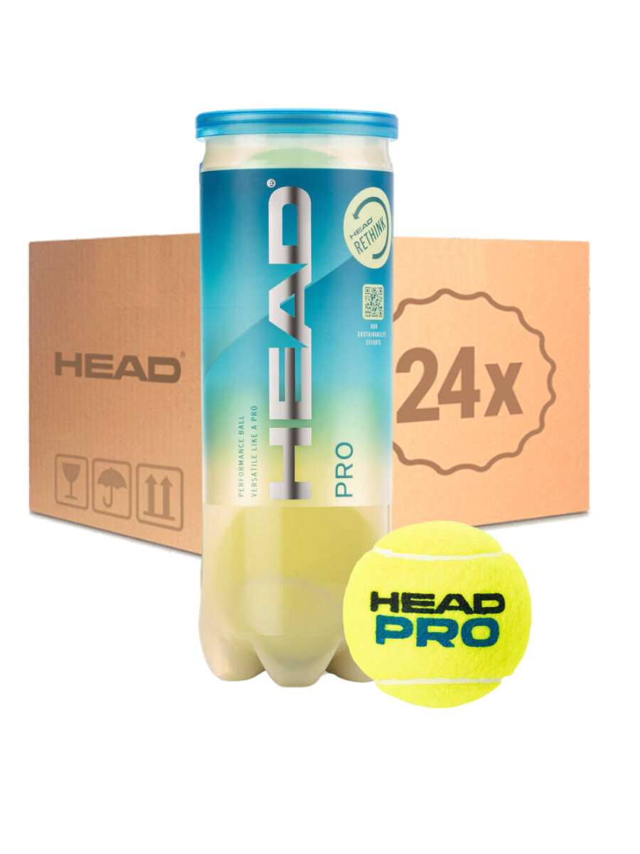 Мячи для большого тенниса HEAD Pro 3b Box x72, цвет желтый, войлок