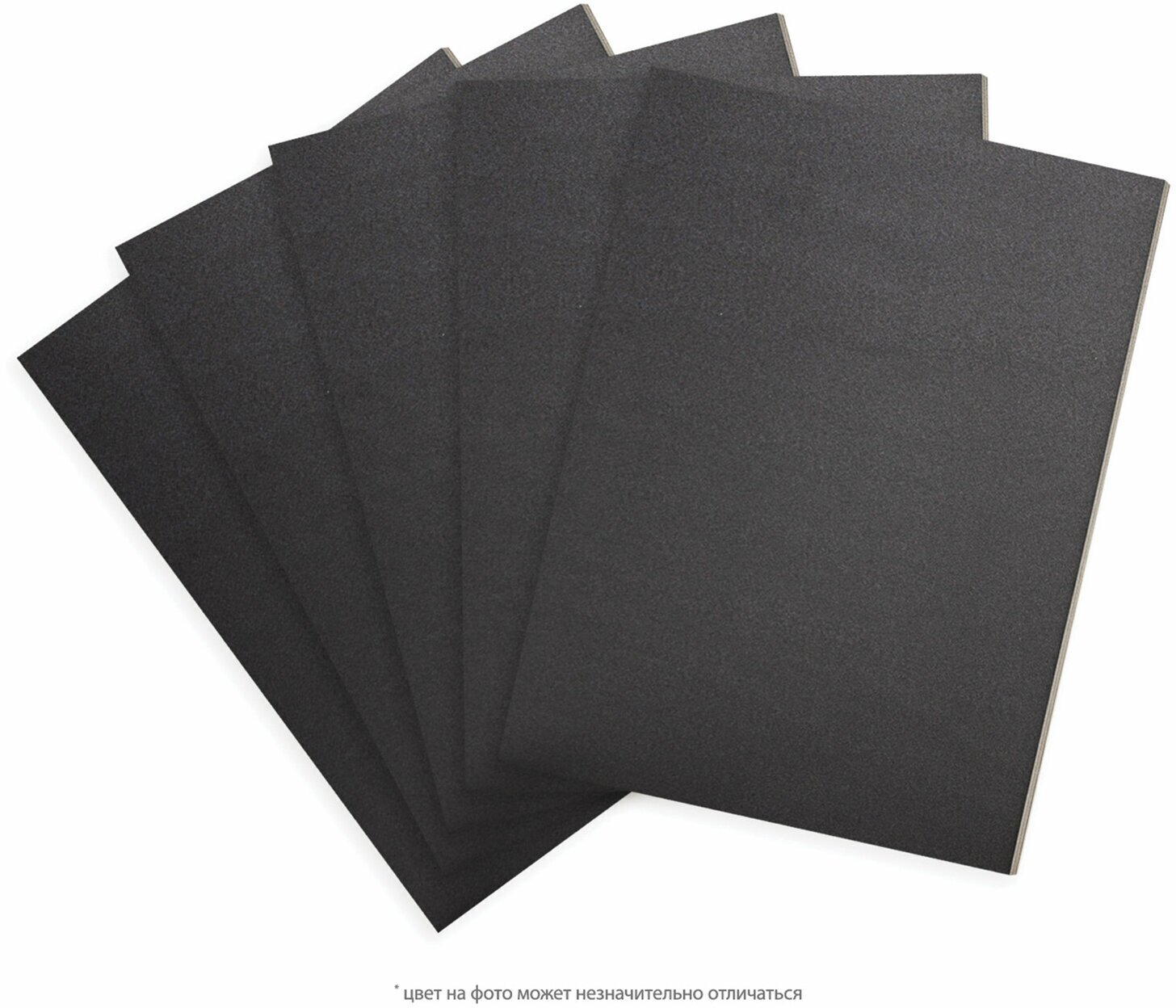 Пенокартон матовый, 50х70 см, толщина 5 мм, черный, комплект 5 листов, BRAUBERG, 112472
