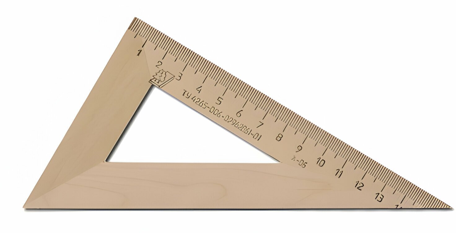 Треугольник деревянный, угол 30, 16 см, УЧД, с 139