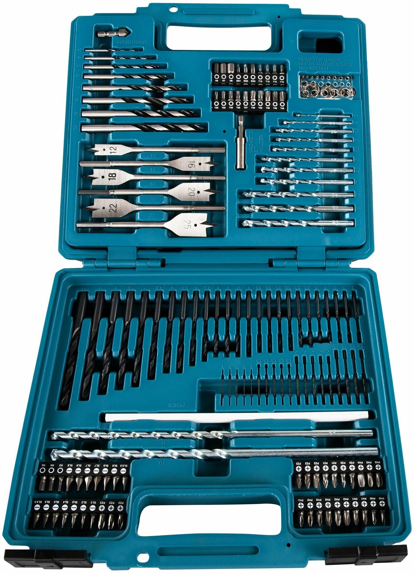 Набор насадок "Basic" 212 шт. Makita E-06270