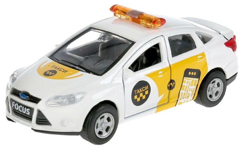 Модель машины Технопарк Ford Focus Такси, инерционная SВ-16-45-Т2-WВ