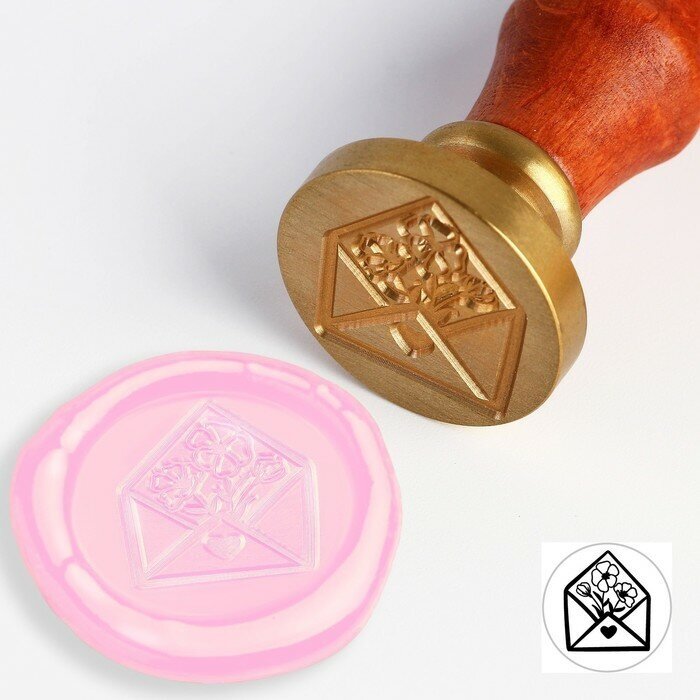 Сургучная печать «Конверт», 12.5×4×4 см