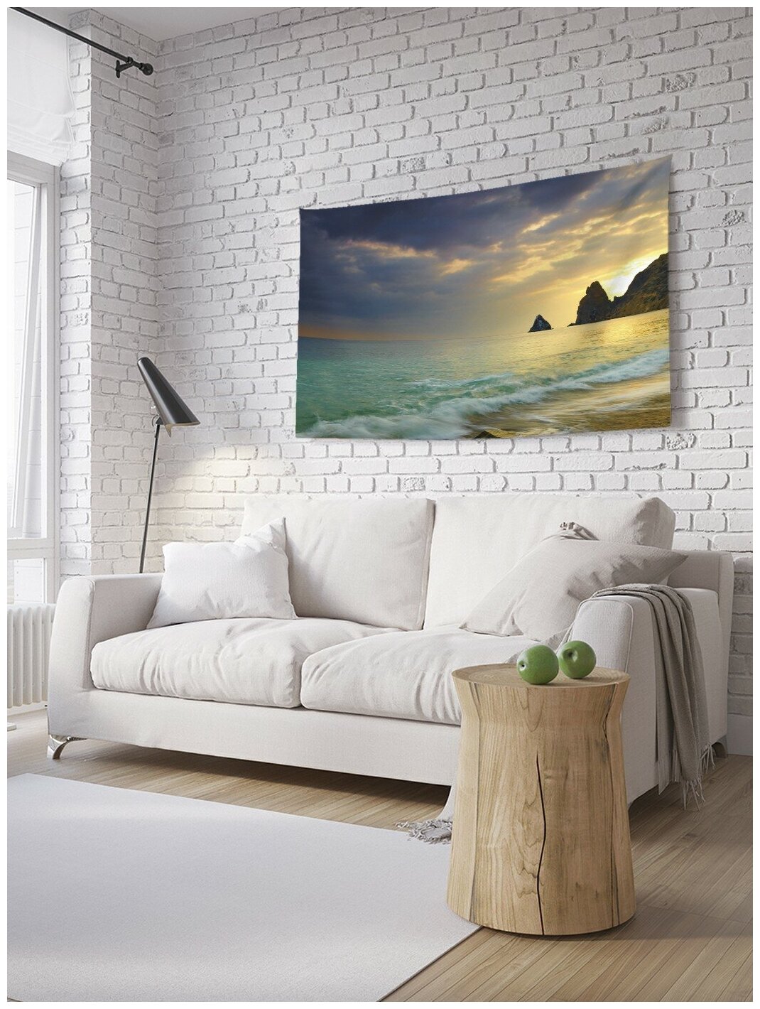 Горизонтальное фотопанно JoyArty на стену "Чарующий закат", 150x200 см