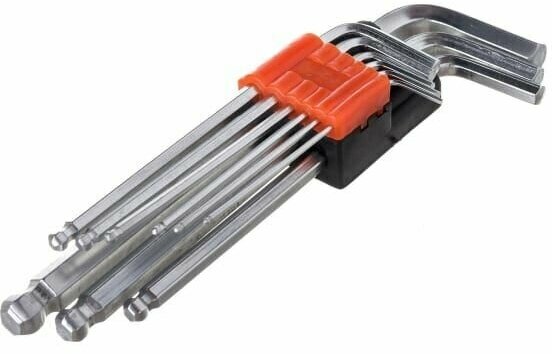 Набор Г-образных шестигранных ключей имбусовые шестигранники с шаром 9 шт. 39159 Автодело