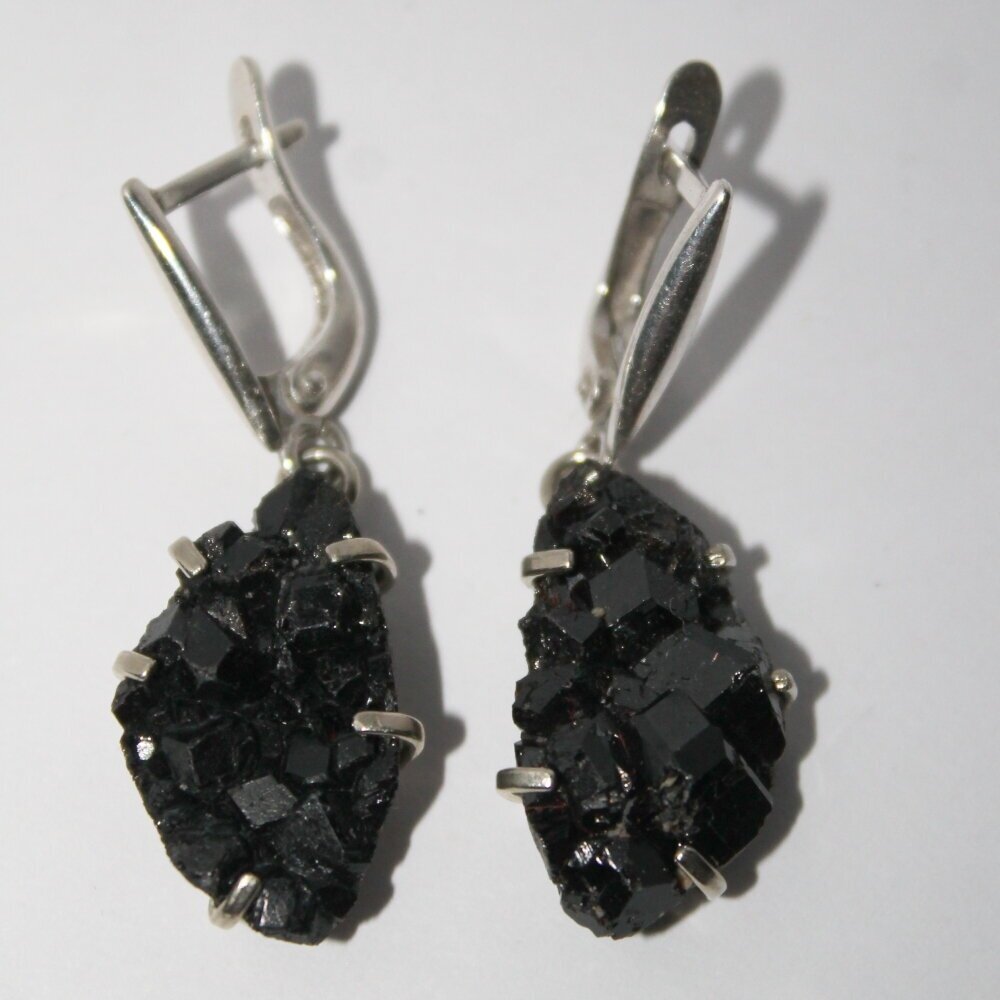 Серьги, гранат