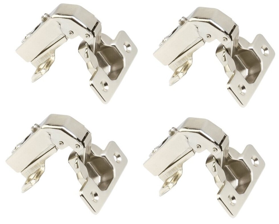 Петля угловая для фальшпанели 90 градусов с коротким плечом, Slide-on, комплект 4 шт.