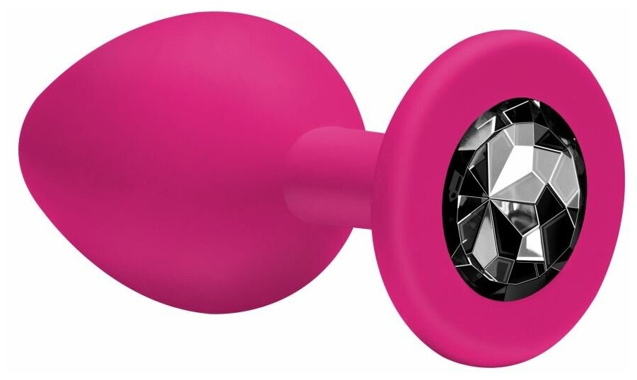 Lola games Анальная пробка Emotions Cutie Small 7.5 см, розовый/черный