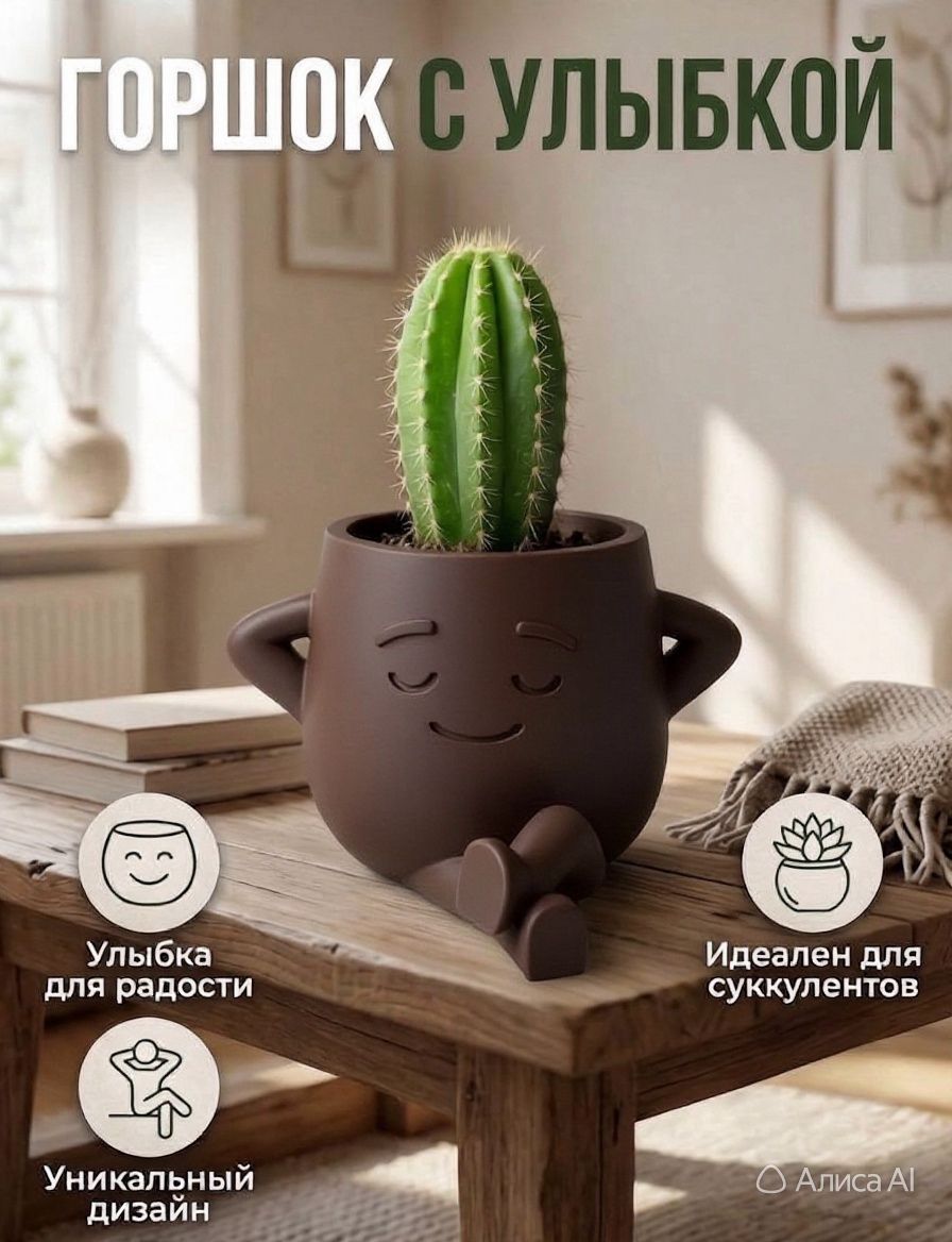 Горшок с улыбкой