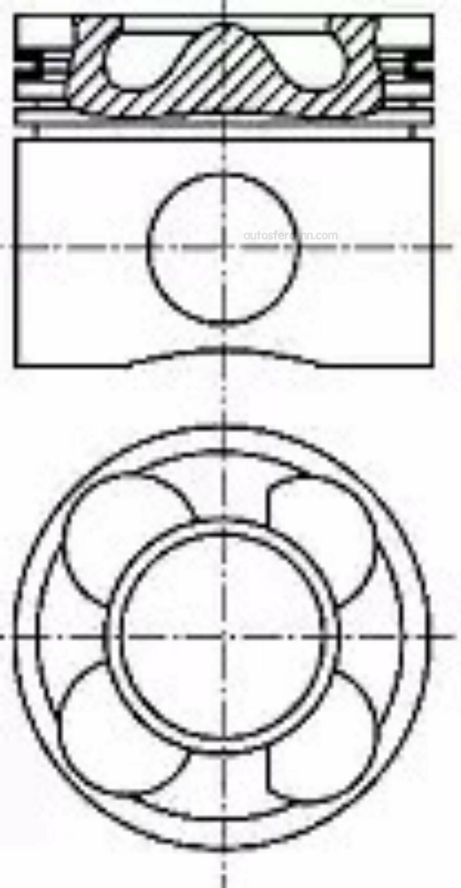 NURAL 8742560600 Поршень ДВС Opel Astra, Corsa 1.3CDTI 05-, Alfa Romeo Mito, Fiat, Lancia
