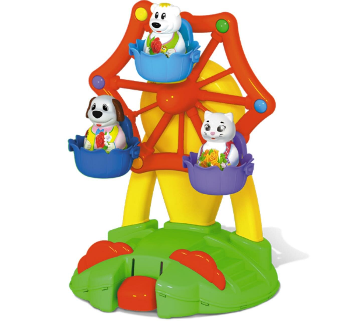 Развивающая игрушка Stellar "Колесо Обозрения", на колесиках, пластик, для малышей