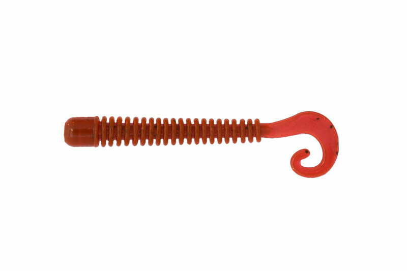 Мягкая приманка LureMax CHEEKY WORM 4'/10 см, LSCW4-06-055 Orange Loch (6 шт.)