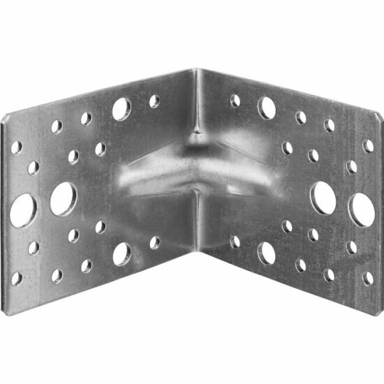 Зубр Уголок крепежный усиленный УКУ-2.5, 80х100х100 х 2.5мм, 31011-100