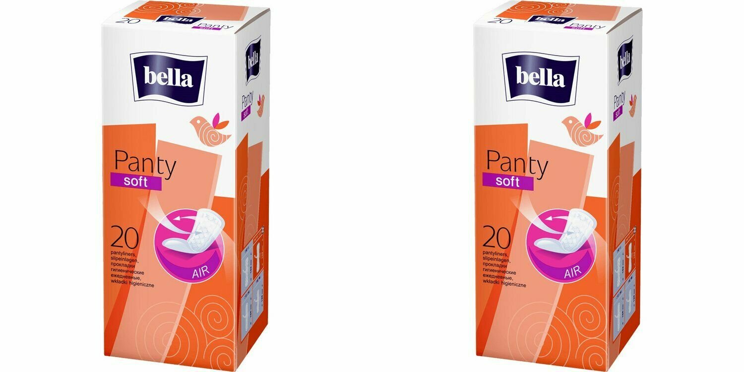 Белла Прокладки ежедневные Panty Soft, 20 шт, 2 упаковки