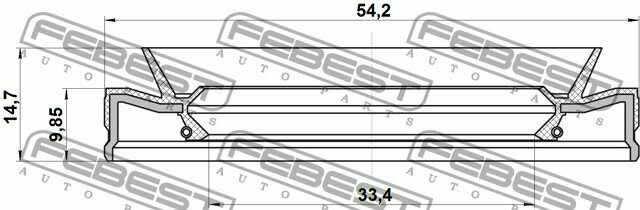 Сальник привода FEBEST 95HEY35541015U