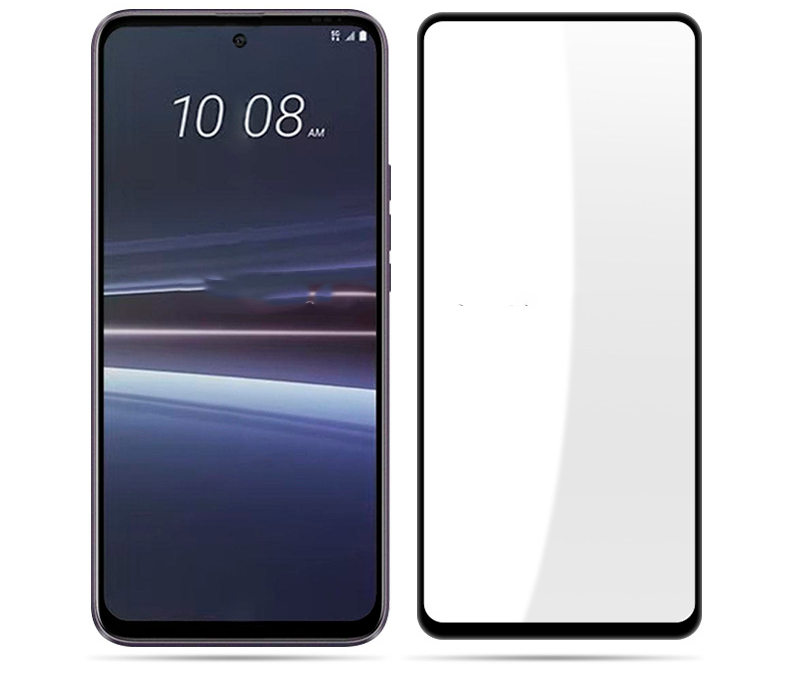 3D/5D защитное стекло MyPads для HTC U23 Pro полностью закрывает экран по краям, с олеофобным покрытием
