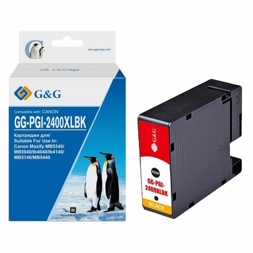 Картридж G&G GG-PGI-2400XLBK, PGI-2400XL BK, черный / GG-PGI-2400XLBK