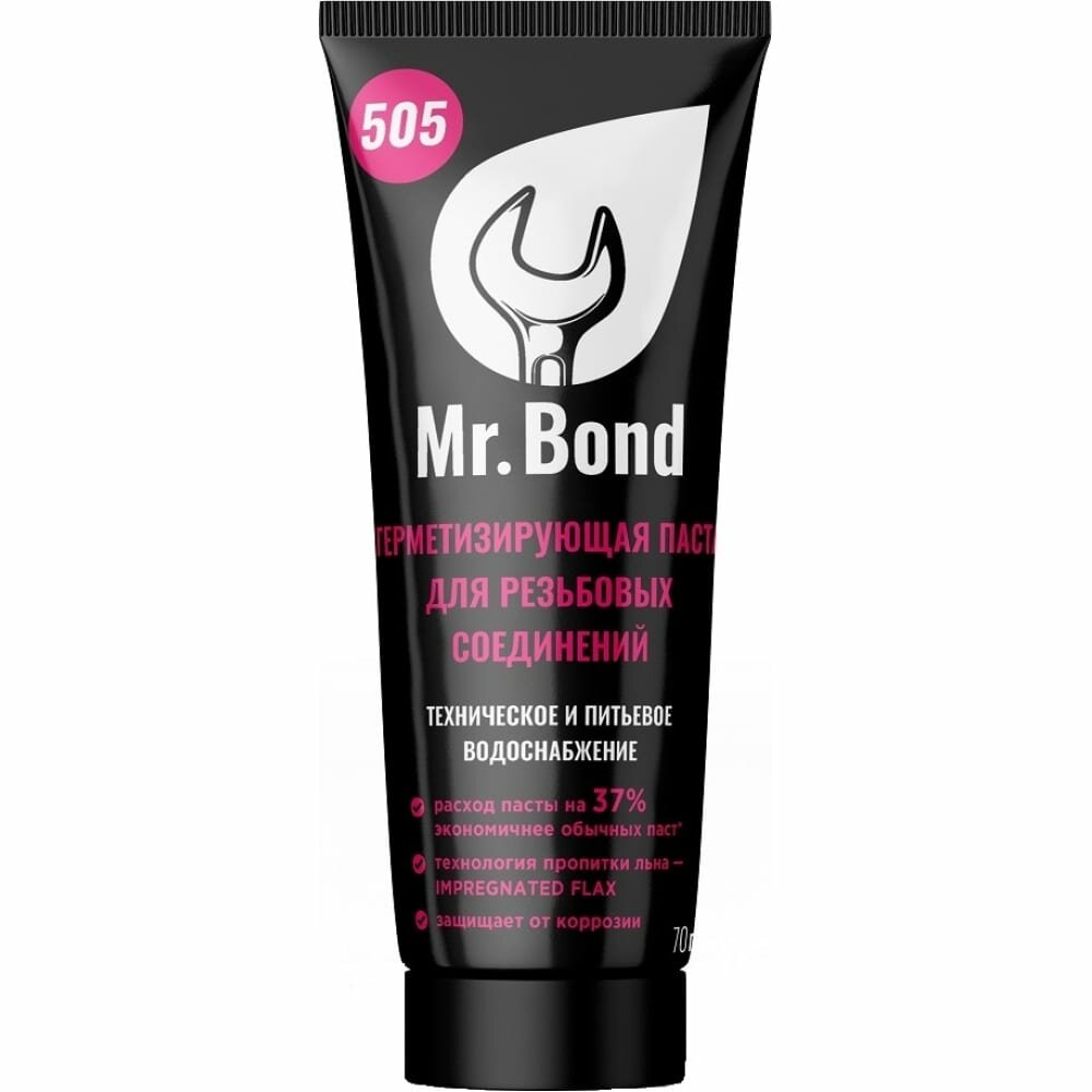 Герметизирующая паста для пропитки льна Mr.Bond 250г, туба MB5050500250