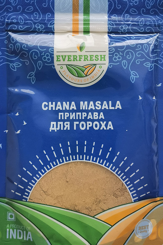 CHANA MASALA, Everfresh (Приправа для гороха, Эверфреш), 100 г.