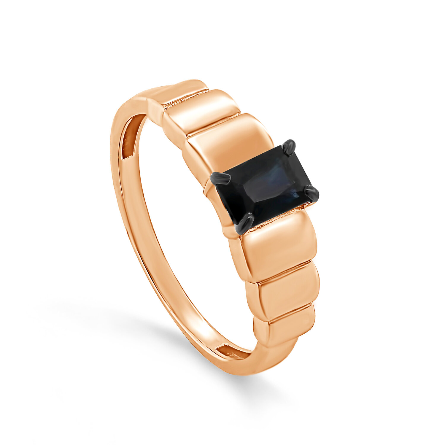 Кольцо JEWELIN, красное золото, 585 проба, сапфир