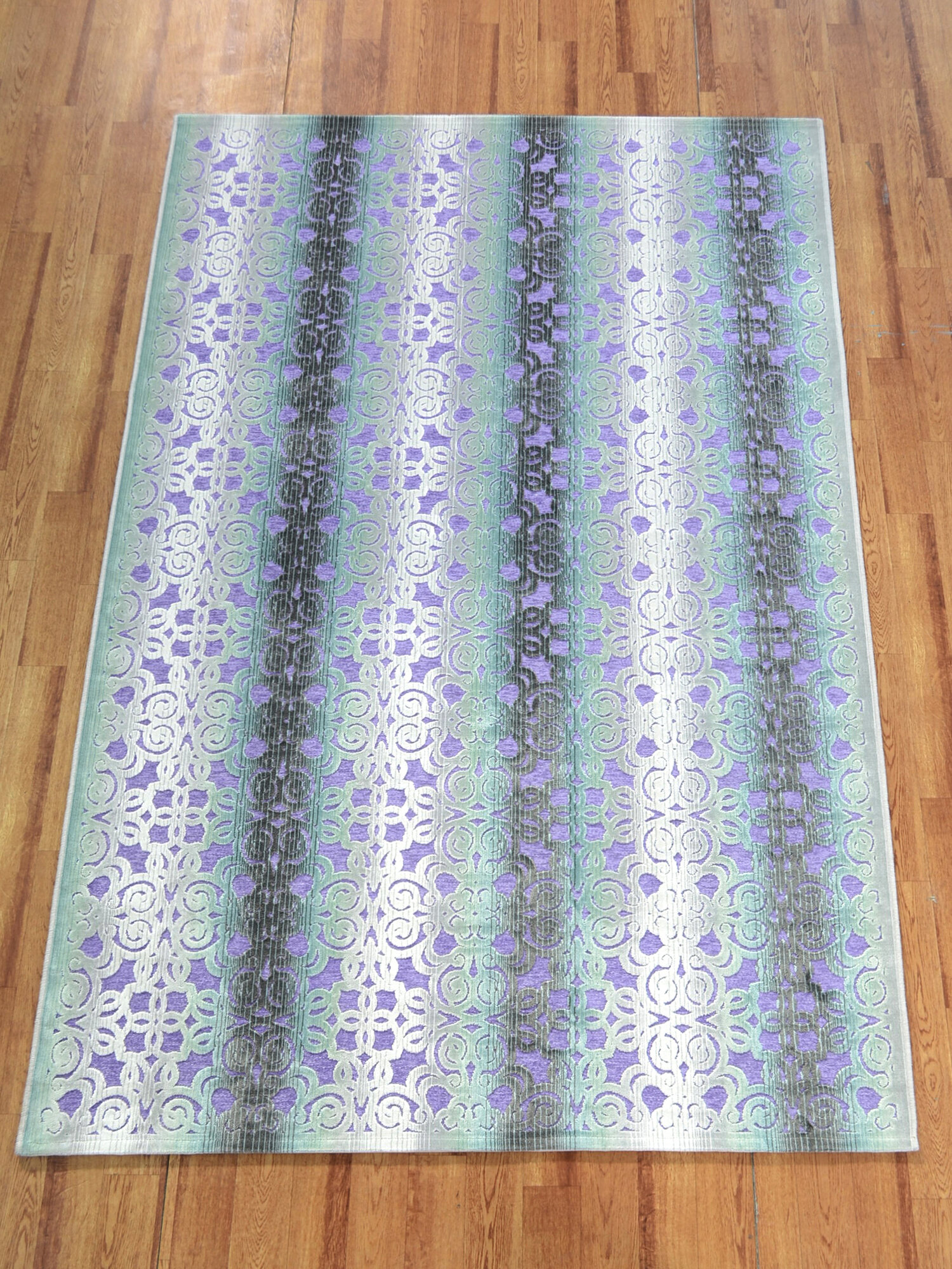 Ковер для комнаты на пол, палас в гостиную, Симфония, 120х180 см, 209V, белый