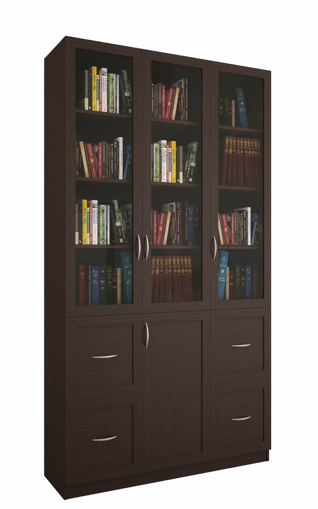 Книжный шкаф "Библиограф 3.5" 120х200х40 Венге цаво