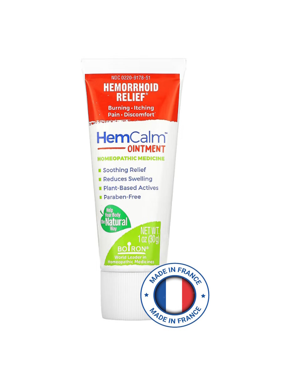 Boiron, HemCalm, мазь для облегчения геморроя, 30 г