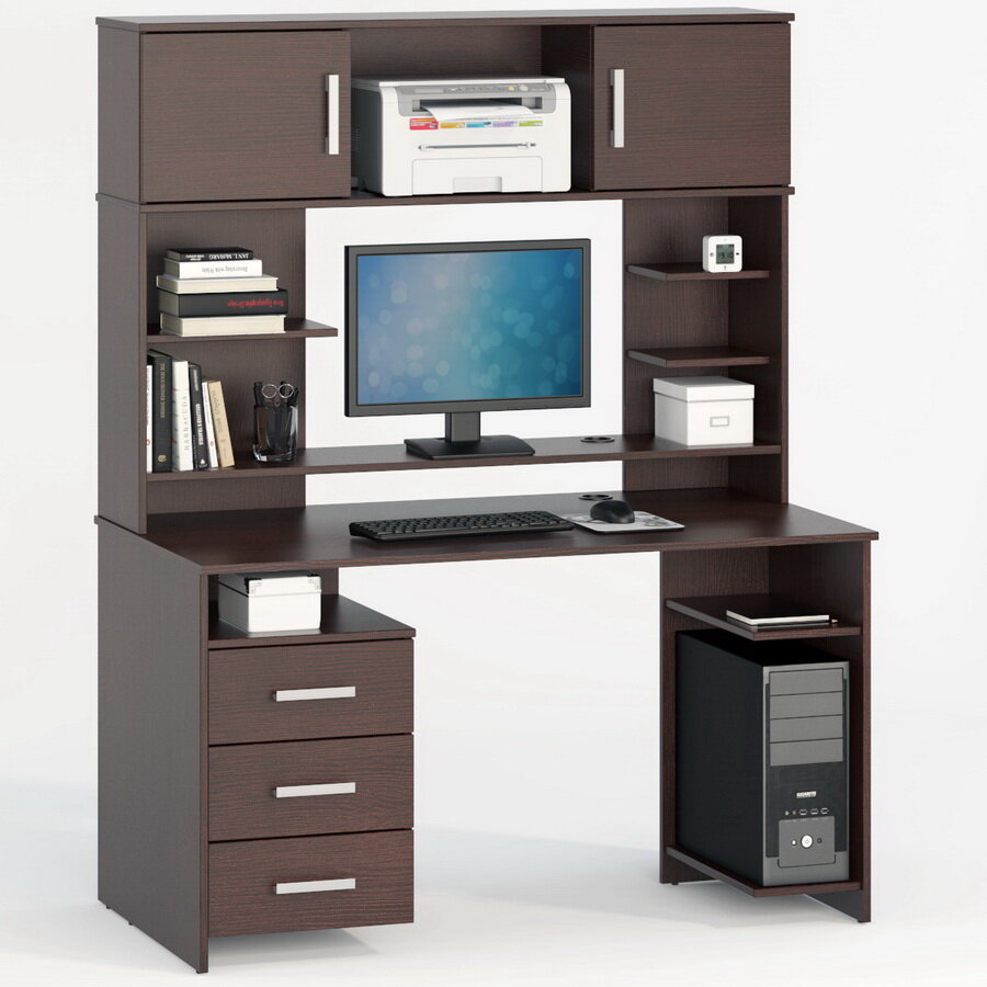 Стол компьютерный Вента-4 левый Венге