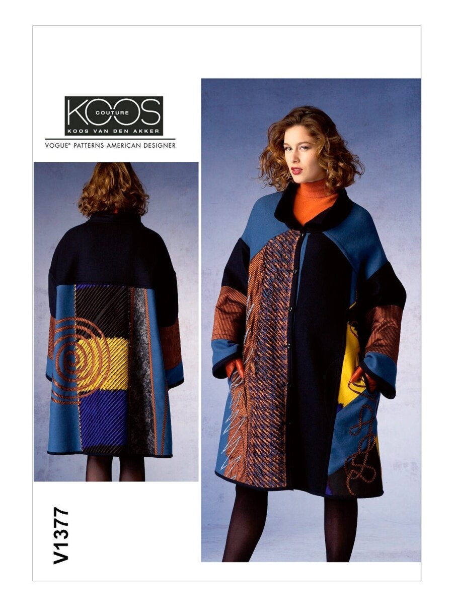 Выкройка VOGUE №1377 Пальто