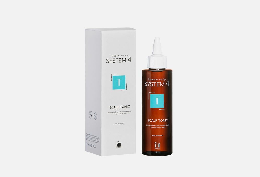 Терапевтический тоник "Т" Sim Sensitive System 4 для улучшения кровообращения кожи головы и роста волос Система 4, 150 мл