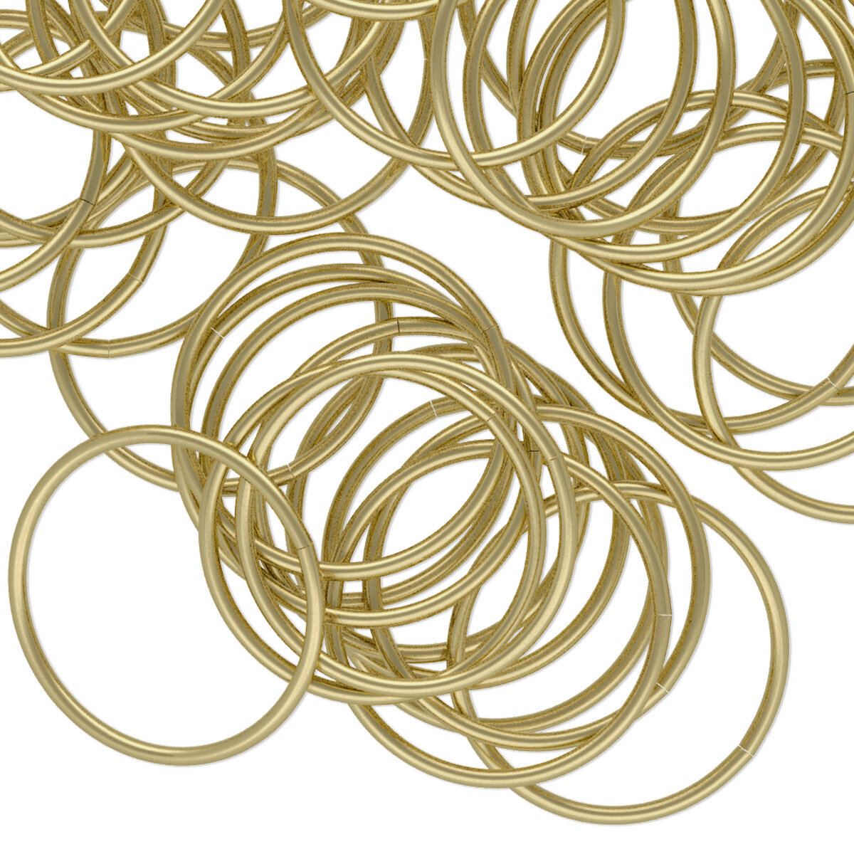 Соединительное колечко, 18мм (толщина 0.8мм, внутренний размер 16.4мм), базовый материал - латунь, тёмно-золотистого цвета, 20 шт.