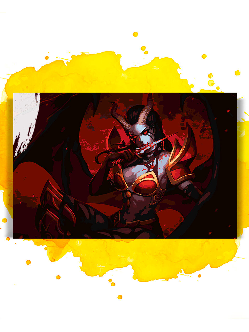 Картина по номерам на холсте Dota 2 - Queen of Pain Art 3, 40 х 60 см