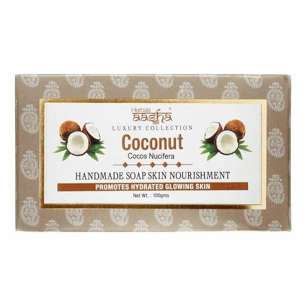 Aasha Herbals Мыло Кокос ручной работы, 100 г