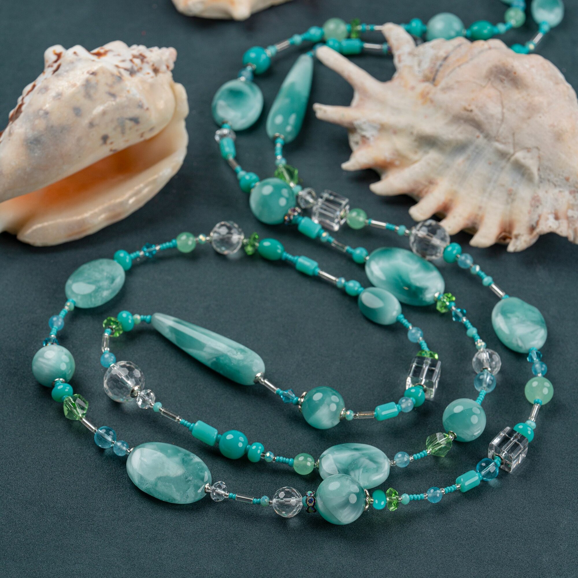 Бусы, хрусталь