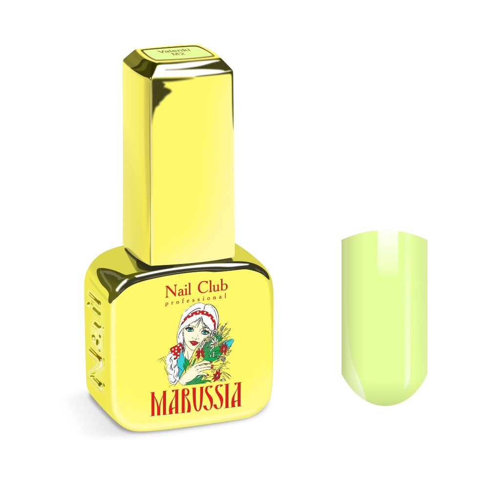 Nail Club Эмалевый гель-лак для ногтей с липким слоем MARUSSIA M2 Valenki 13 мл