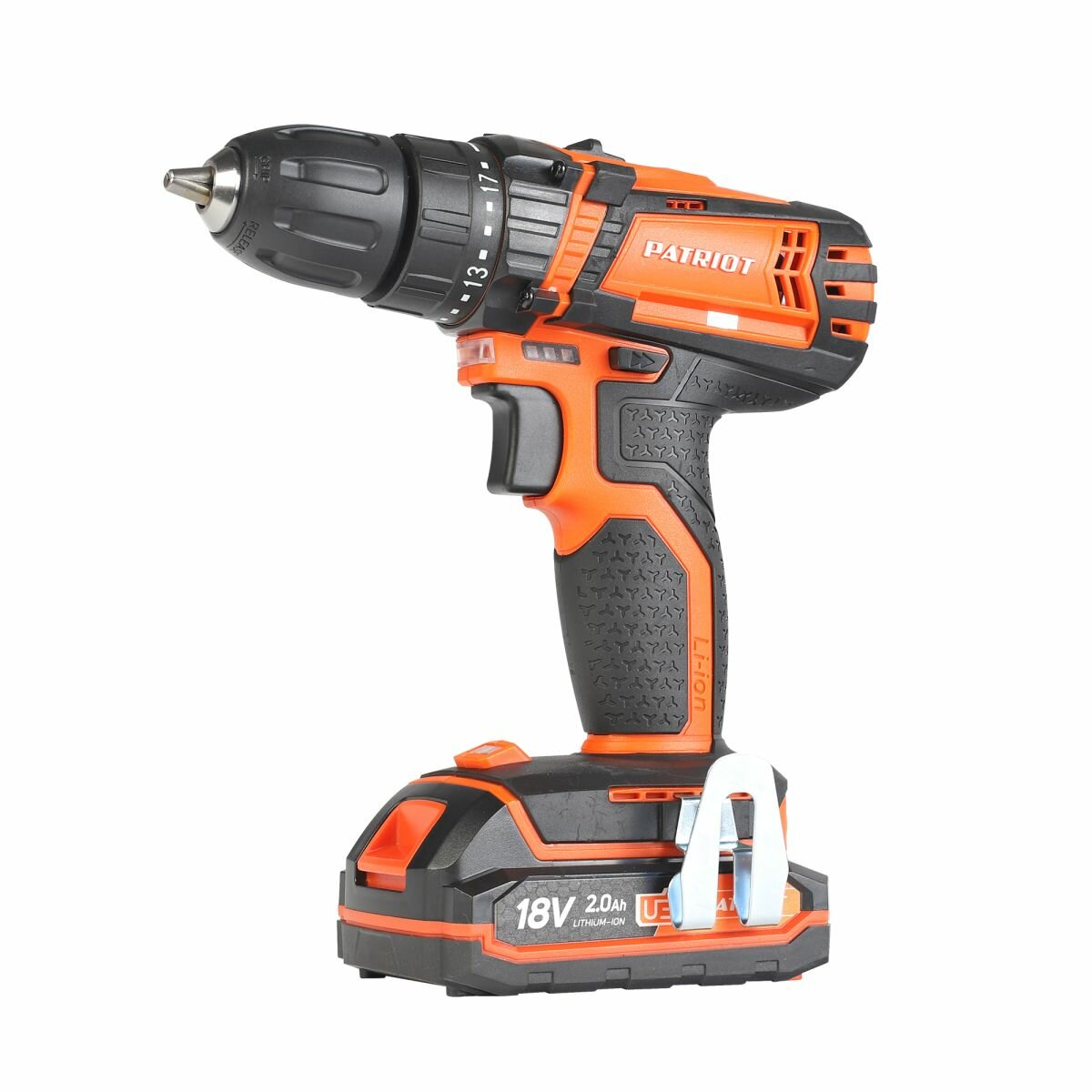 Дрель-шуруповерт аккумуляторная BR 181UES 2 АКБ Li-Ion 18В 2А. ч 29Нм 2 скорости PATRIOT 180201481
