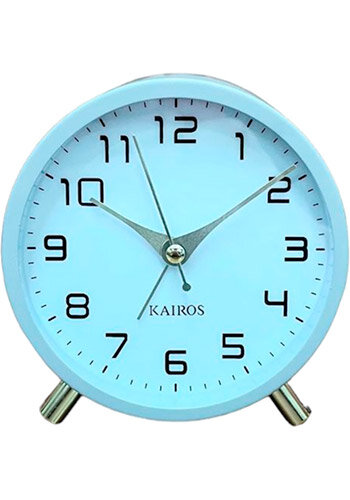 Часы Kairos Table 9014GR, кварцевые, будильник, металл, арабские цифры, зелёные