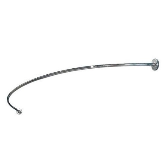 Карниз для ванной Aquatek Бетта 160x97 KARN-0000002, полукруглый, крепление к стене