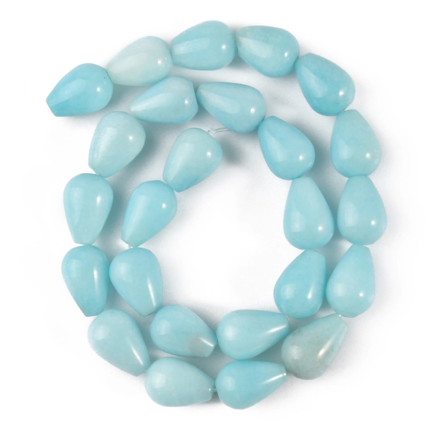 Бусины из камня Капля воды синий TTUIJI Aquamarine