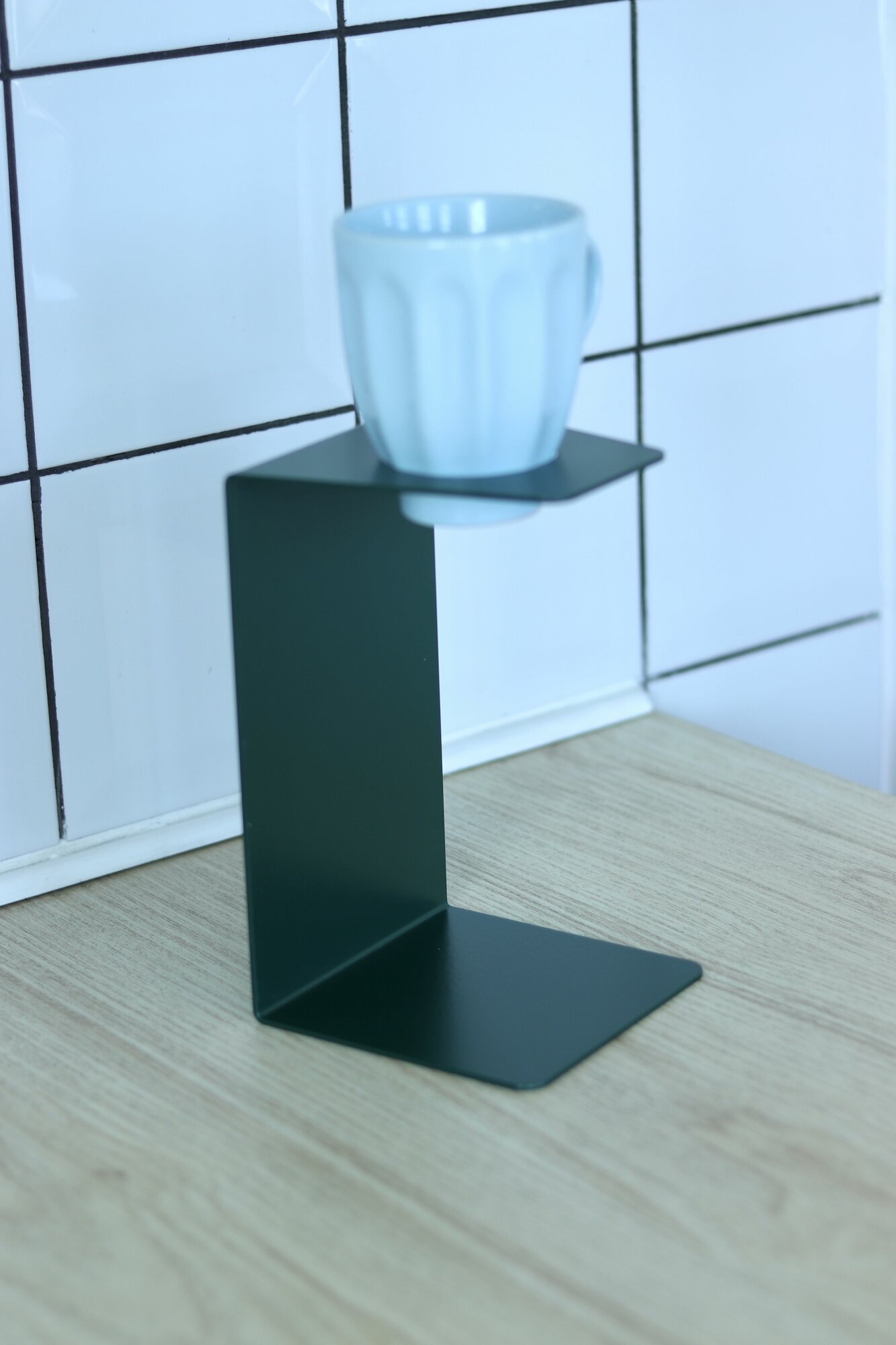 Подставка для кружки настольная зеленая