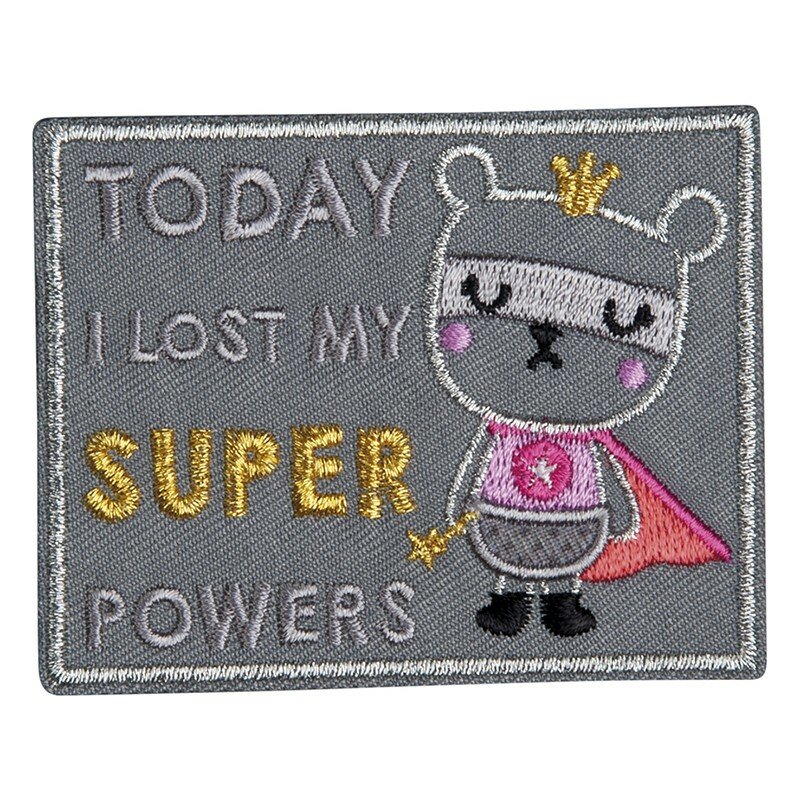 HKM 39172 Термоаппликация "Сегодня я потерял свои суперсилы", 7.2 х 5.8 см