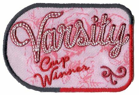 HKM 33372/1SB Термоаппликация "Varsity Cup Winners", 9.5 х 5.5 см