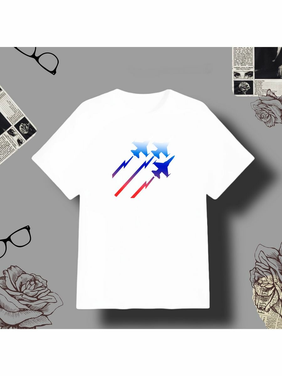 Футболка самолет флаг россии